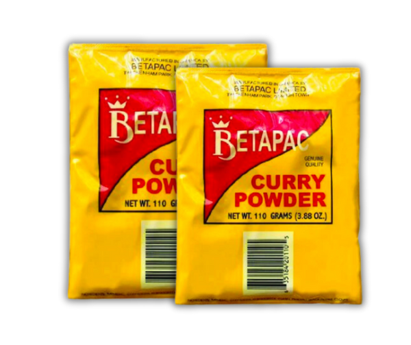 Betapac Curry Powder 3.88oz Pack of 2 & One Happy Coffee